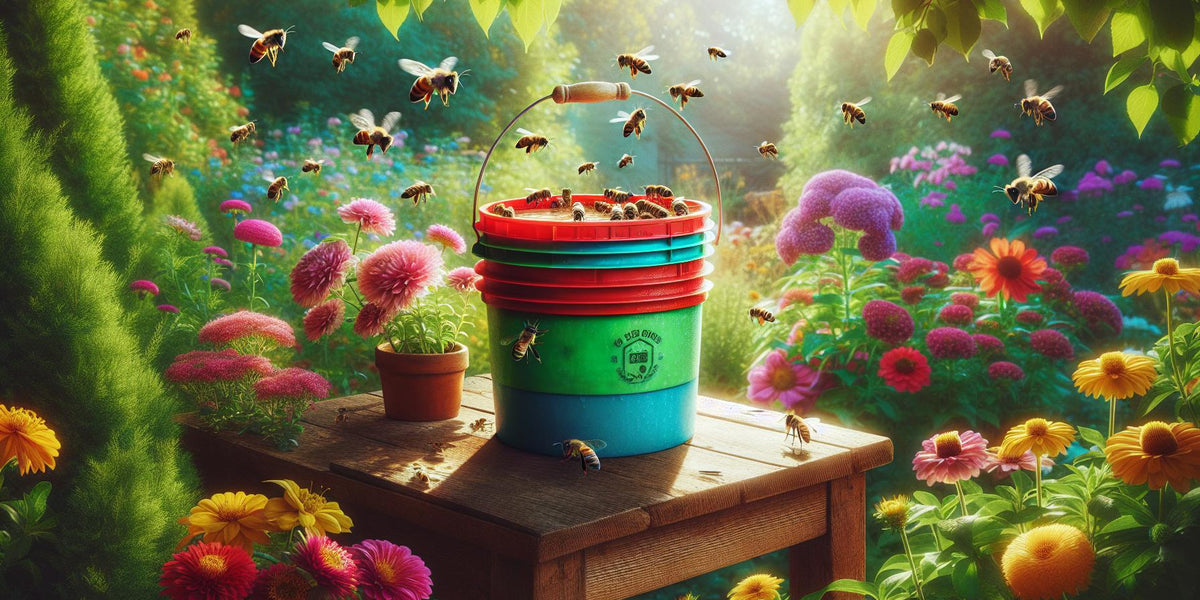 Bucket Bee Feeder: How to Make One for Your Garden — Blythewood Bee Company